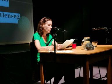 Karin Lednická na festivalu Měsíc autorského čtení v Ostravě. foto Ivan ...